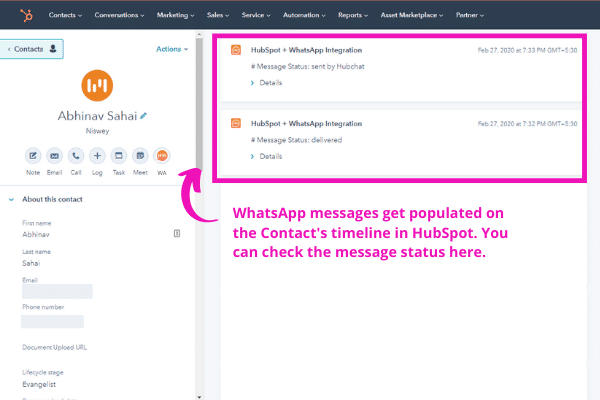 WhatsApp HubSpot Integration Documentation - HubSpot Agency