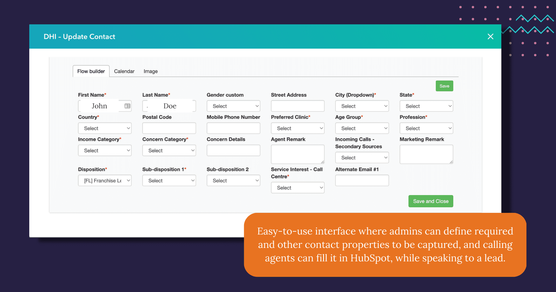 HubSpot Data Management App - Flow Builder | Niswey