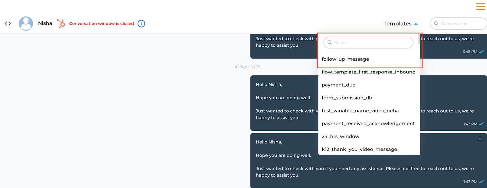 How to send an Image/Document/Video Template from Vira Dashboard?