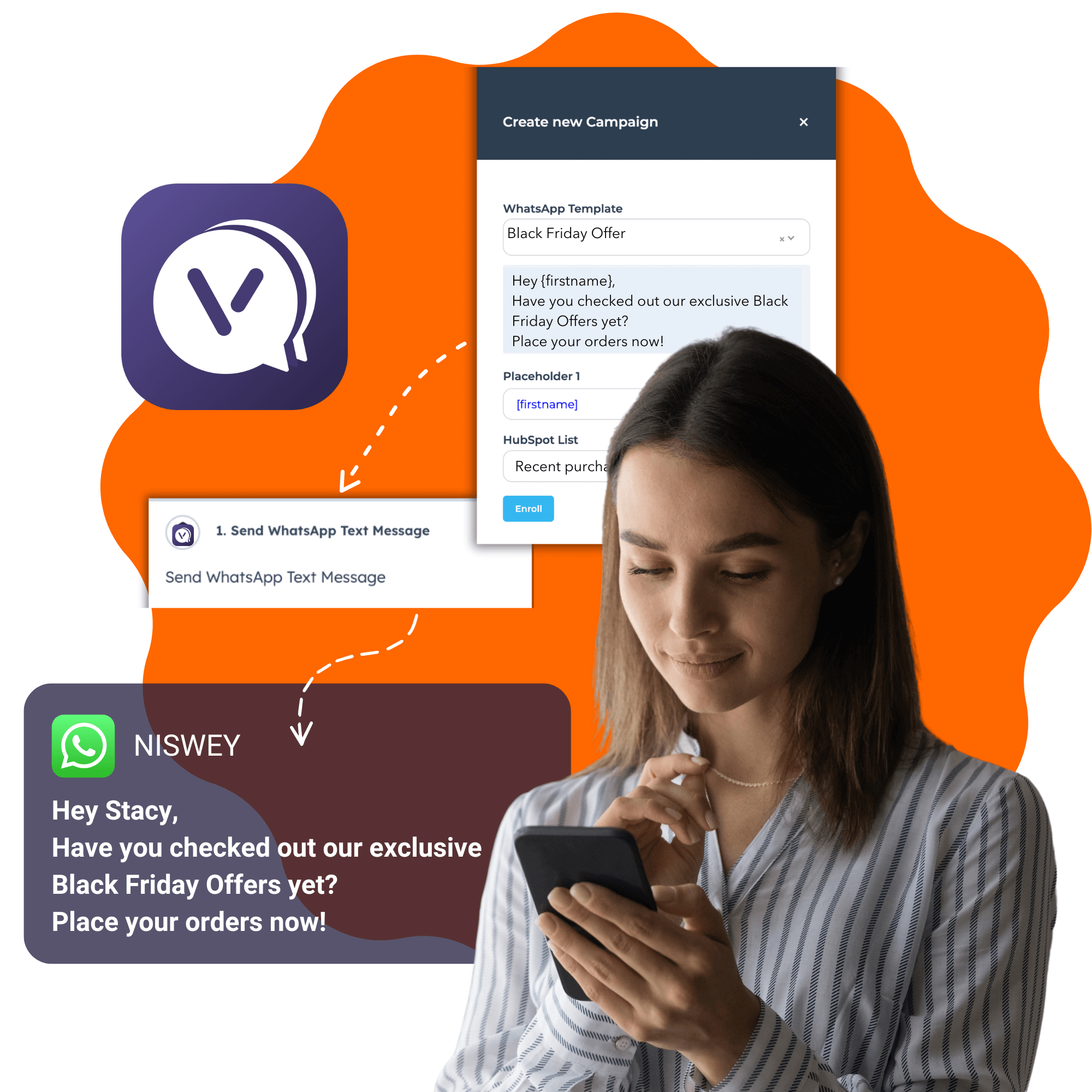Vira - WhatsApp Automation for HubSpot - Campaigns+Reporting | Niswey